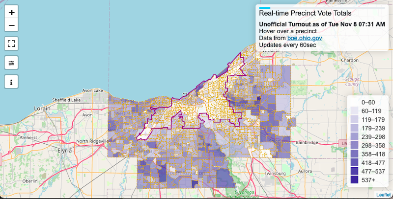 Unofficial Election Results - Cuyahoga County